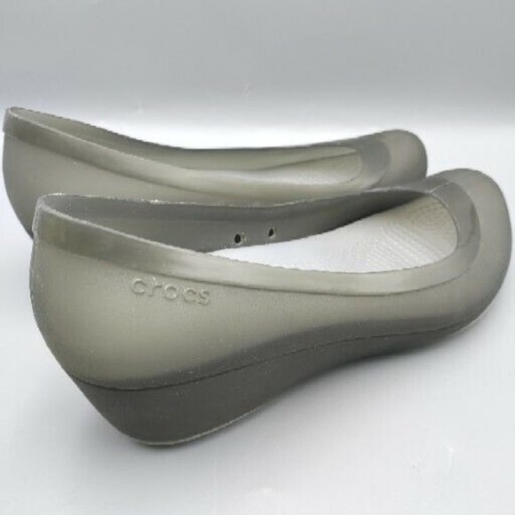 CROCS | Shoes | Crocs At Work Womens 1 Ballet Flats 1 Lifted Heel ...